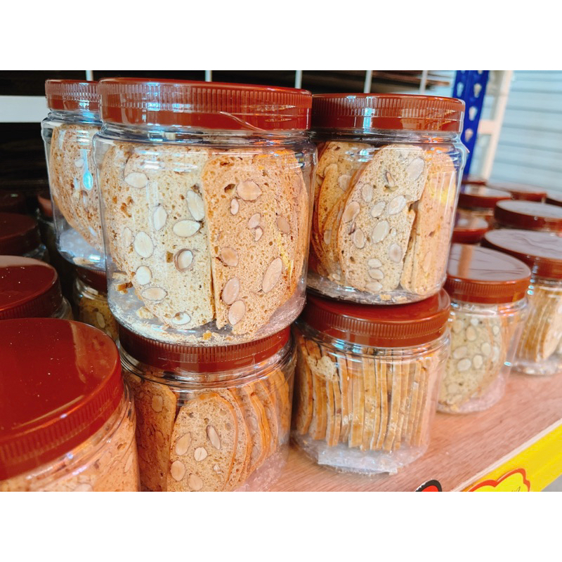 SKINNIE Biscotti: CNY Biscuit Jar- Halal Original Almond/Red Velvet ...