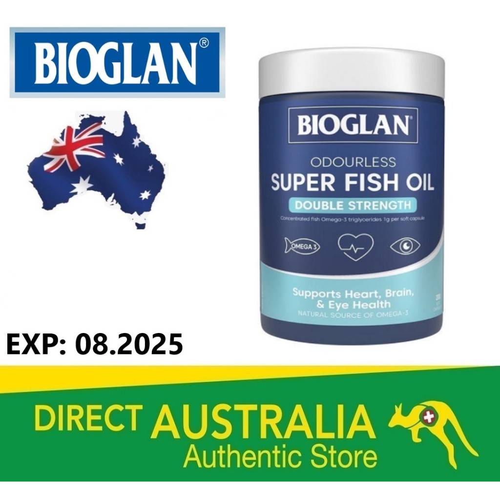 BIOGLAN Odourless Super Fish Oil Double Strength (200 Capsules ...