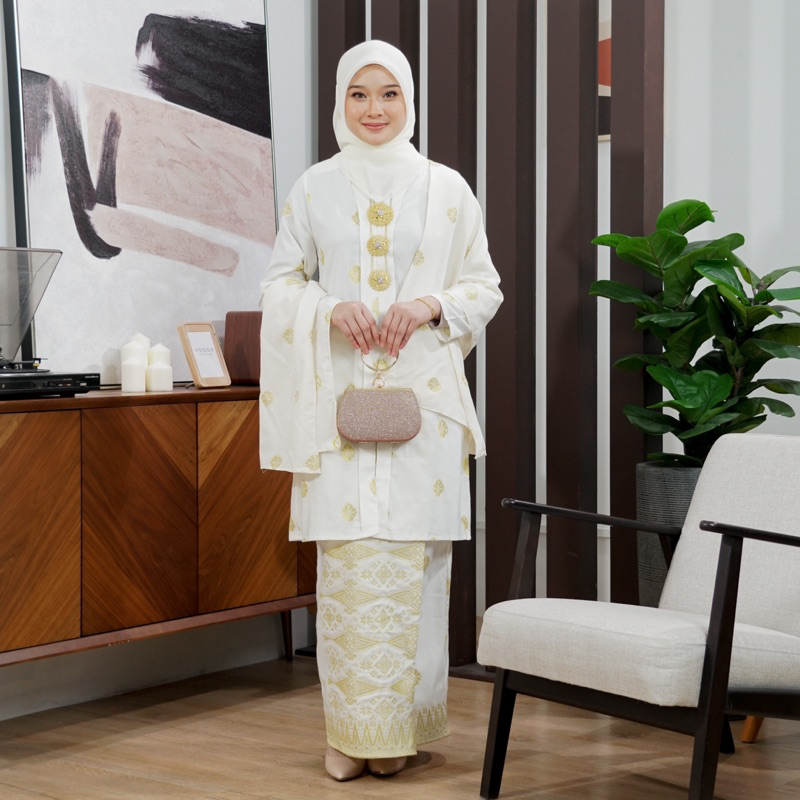 [ PERCUMA SELENDANG ] BAJU KURUNG KEBAYA SONGKET TENUN ASLI BUNGA TABUR RAYA 2024 PLUS SIZE ...