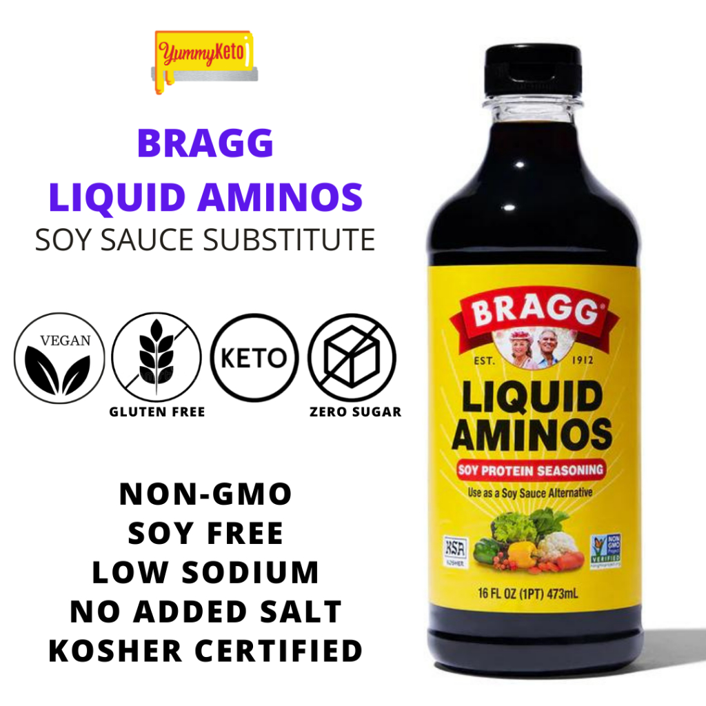 BRAGG Liquid Aminos 473ml Soy Sauce Replacement Low Sodium No Sugar ...