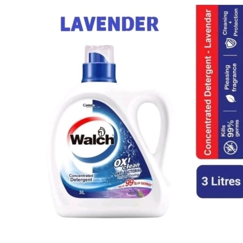 Walch OXI Clean Anti-Bacterial Concentrated Detergent Lavender (3L ...