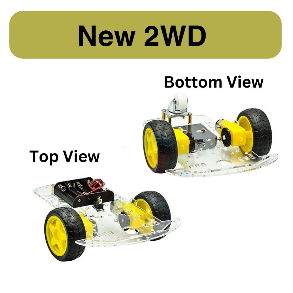 Ready Stock 2wd4wd Smart Robotics Robot Car Chassis Kit With Dc Motor Robot Body Obstacle