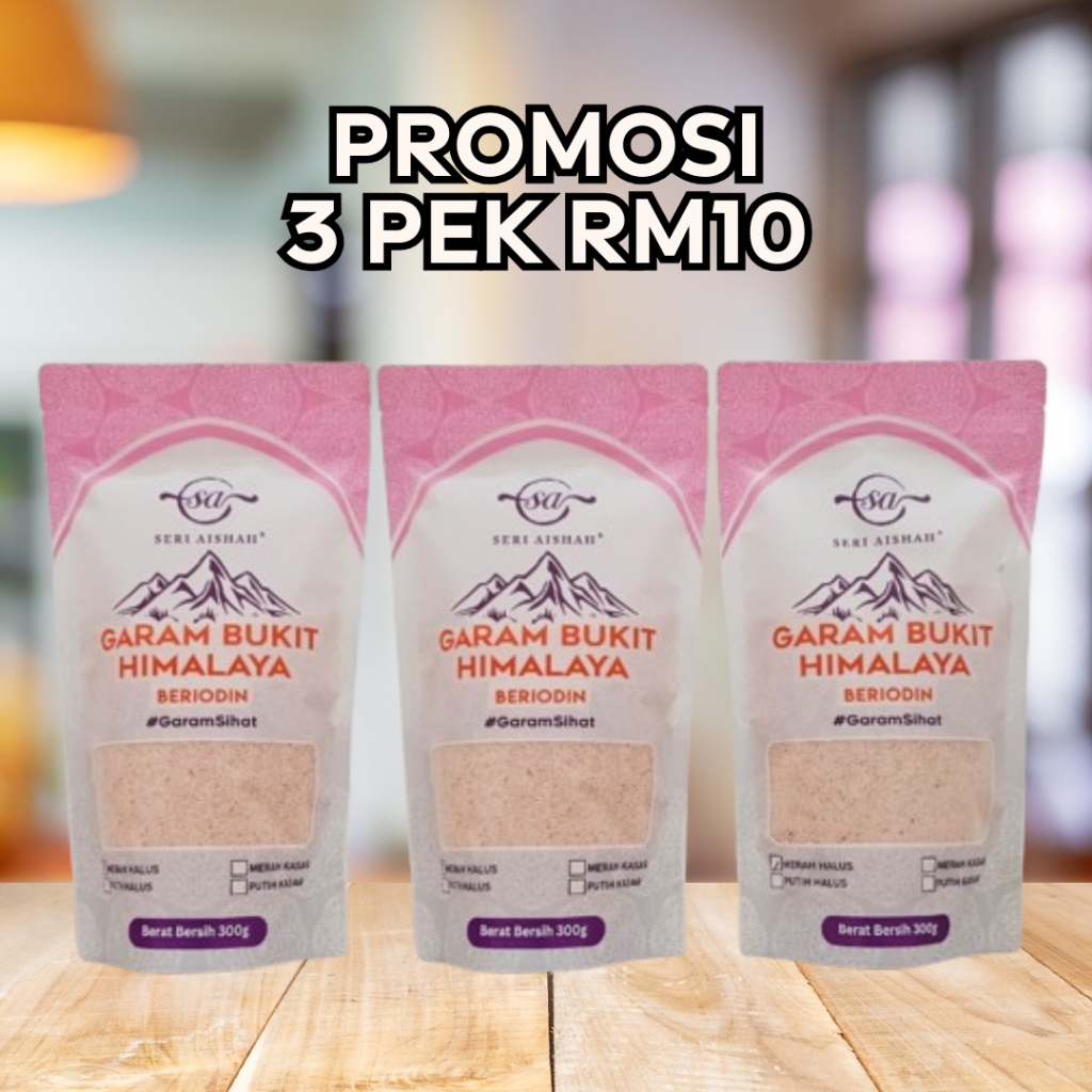 PROMOSI GARAM BUKIT HIMALAYA SERI AISHAH Masak, Minum, Skrub Garam ...