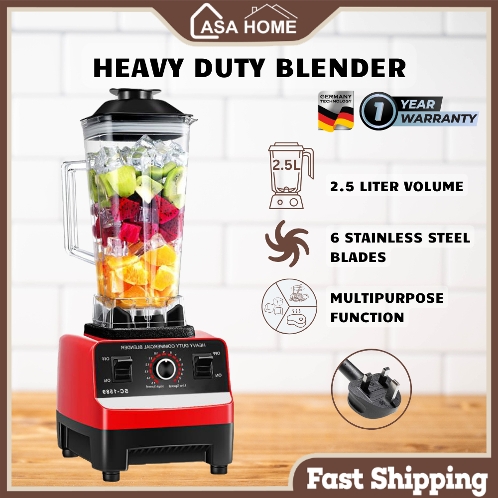 CASA 2L Blender Heavy Duty Blender Food Processor Pengisar Mixer Juicer ...