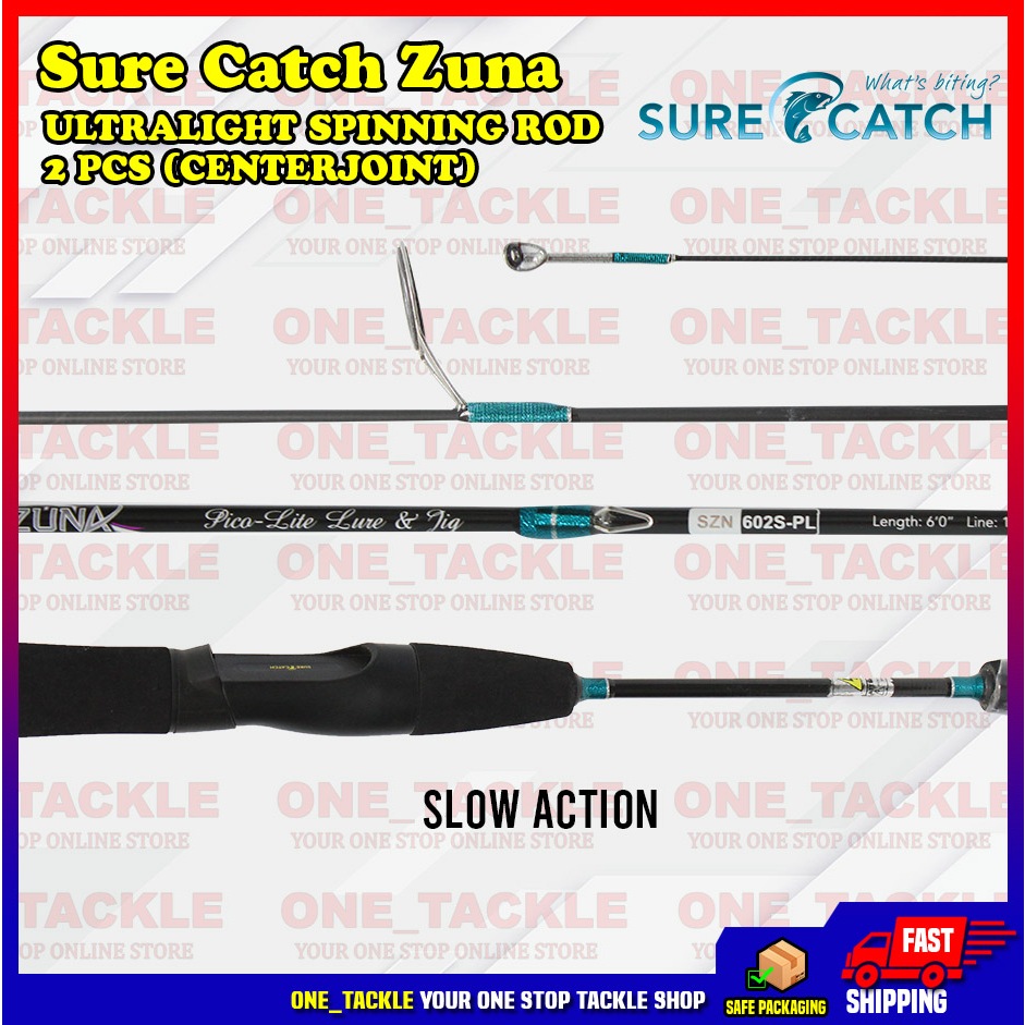Sure catch zuna pico lite ultralight spinning rod | Shopee Malaysia