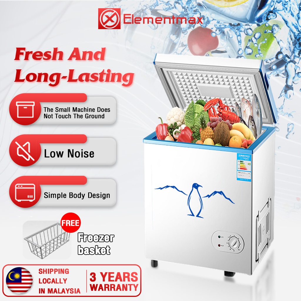 Berjaya Premium 80L single Chest Chiller & Freezer EP134-128H (White ...