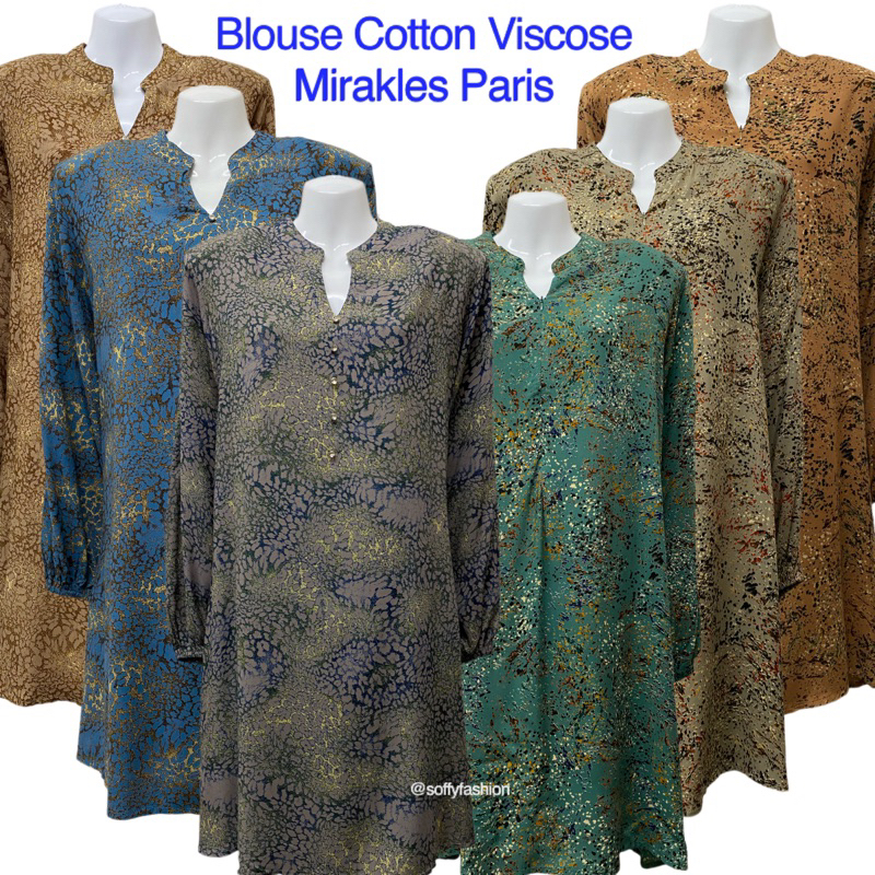 NEW BATCH CORAK BARU BLOUSE COTTON VISCOSE MIRAKLES PARIS by Sara Ann ...