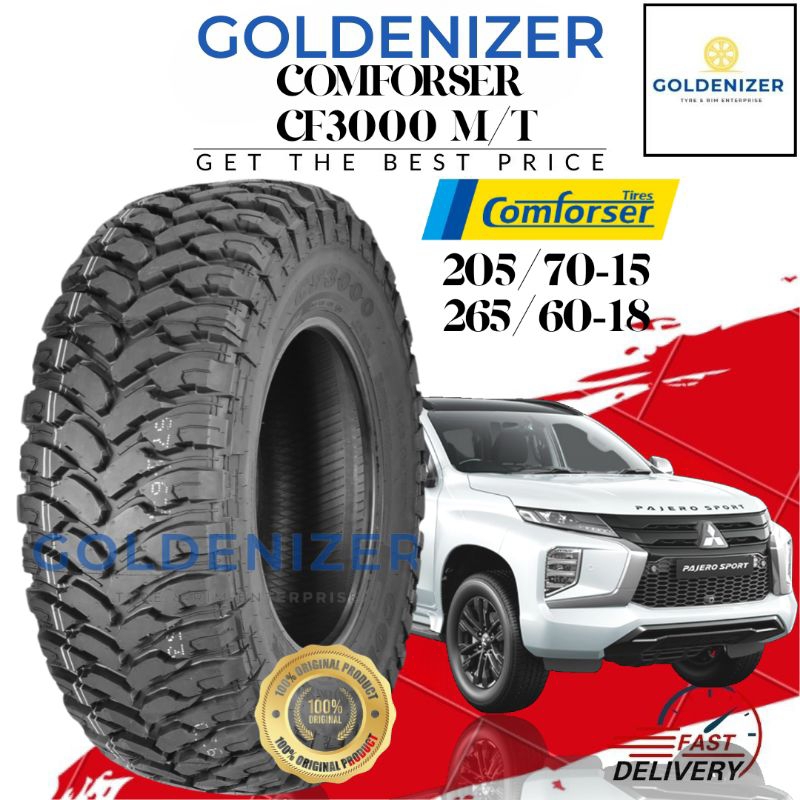 Comforser cf3000 m/t & cf1100m/t 205/70-15 265/60-18 | Shopee Malaysia