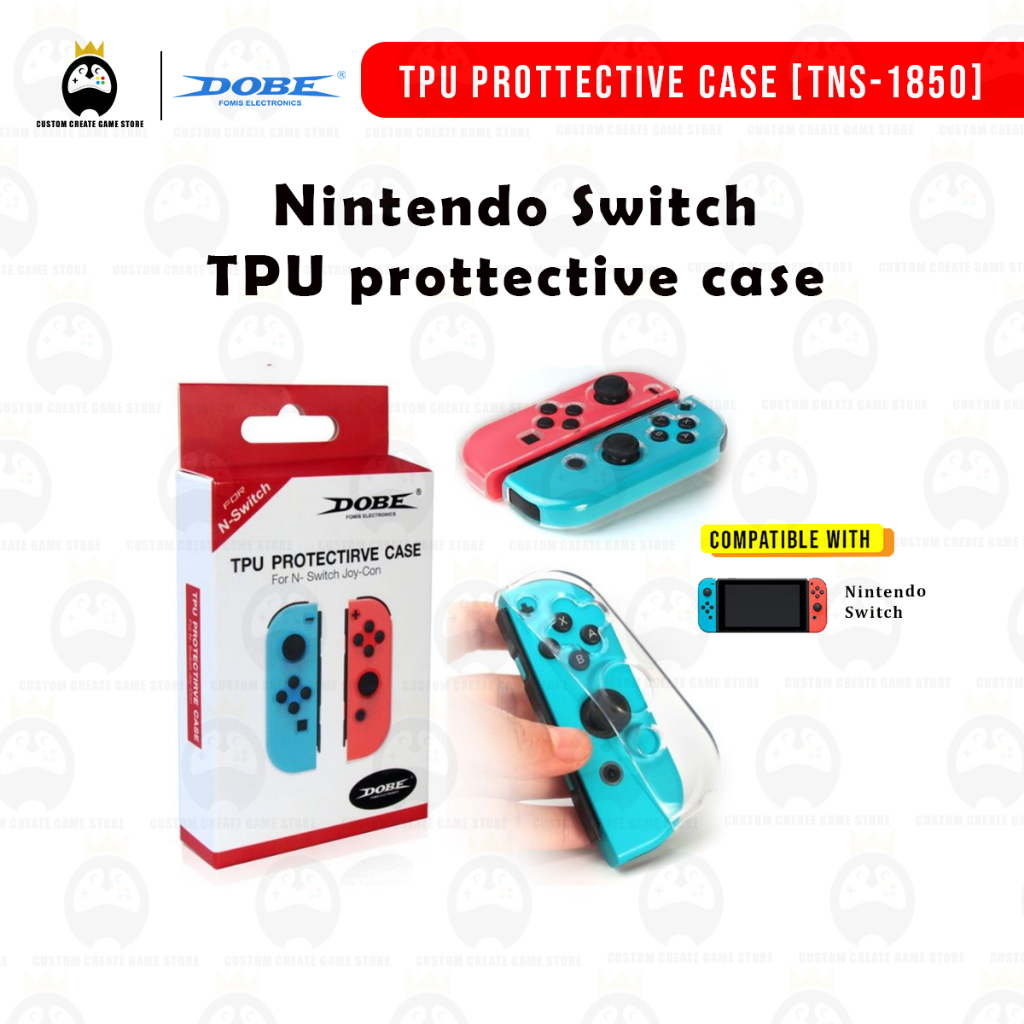 Nintendo Switch TPU protector Joycon Handle Transparent Soft Case Dobe ...