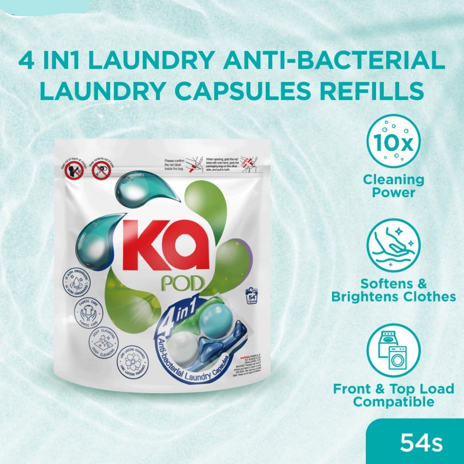 KA Laundry Capsules Anti-dust Mite 16g / Ka 4in1 Laundry Capsules 16g ...