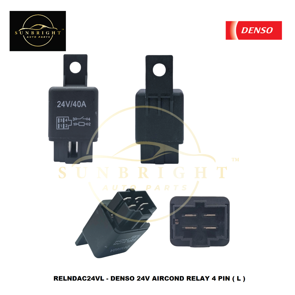 DENSO 24V AIRCOND RELAY 4 PIN ( L ) | Shopee Malaysia