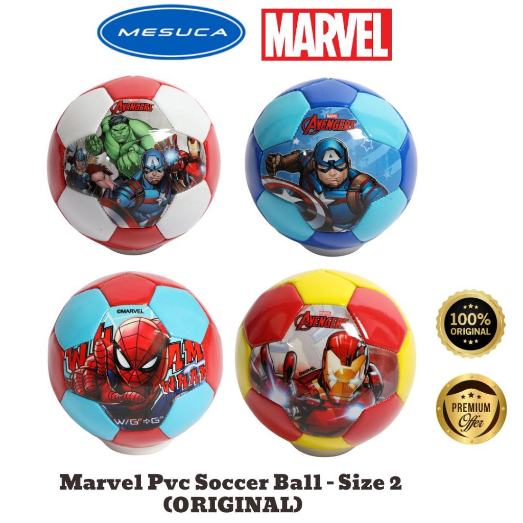 Marvel Soccer Ball / FootBall / 足球- / Sepak Takraw / Futsal /Spiderman ...