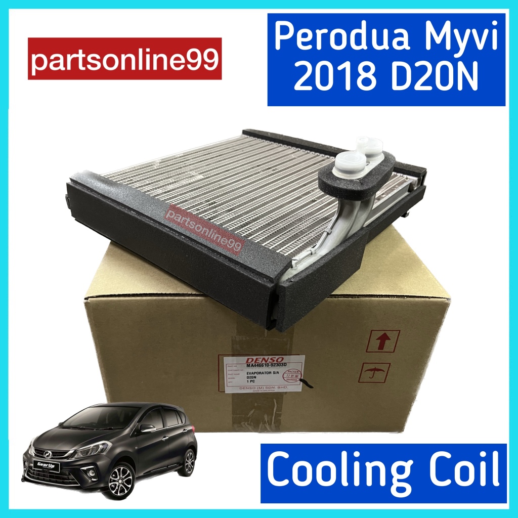1 YEAR WARRANTY - ORIGINAL DENSO Perodua Myvi 2018 D20N Cooling Coil ...