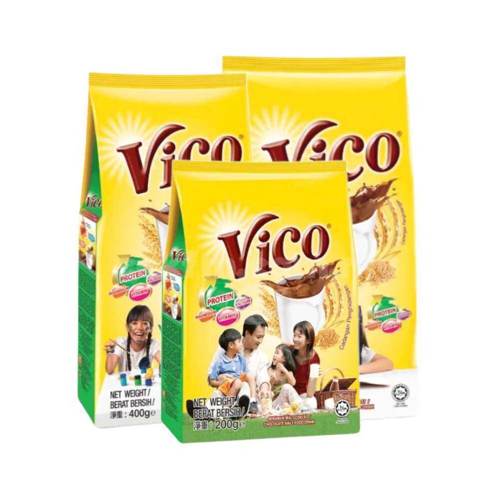 VICO Chocolate Malt Powder Pouch 400G 900G 1.8KG | Shopee Malaysia