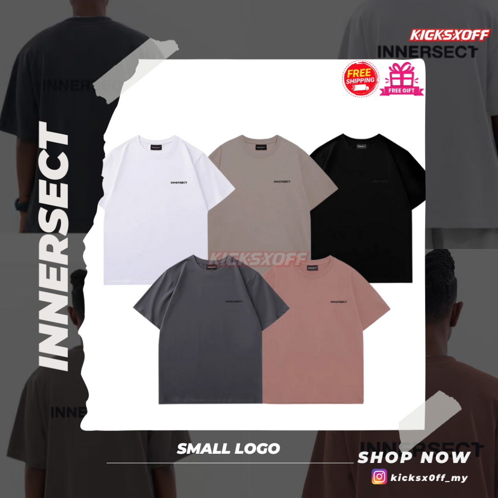 *READY STOCK* Innersect Basic Small Wording Logo Oversized Tee Hype/Fashion/Streetwear/Couple ...