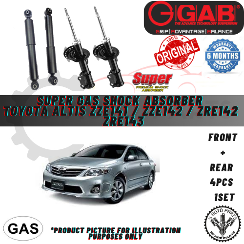 TOYOTA ALTIS ZZE141 / ZZE142 / ZRE142 / ZRE143 (FRONT 2PCS REAR 2PCS ...