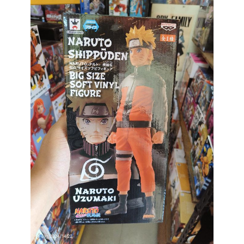(Ori) Banpresto Naruto Shippuden Big Size Soft Vinyl Figure Uzumaki ...