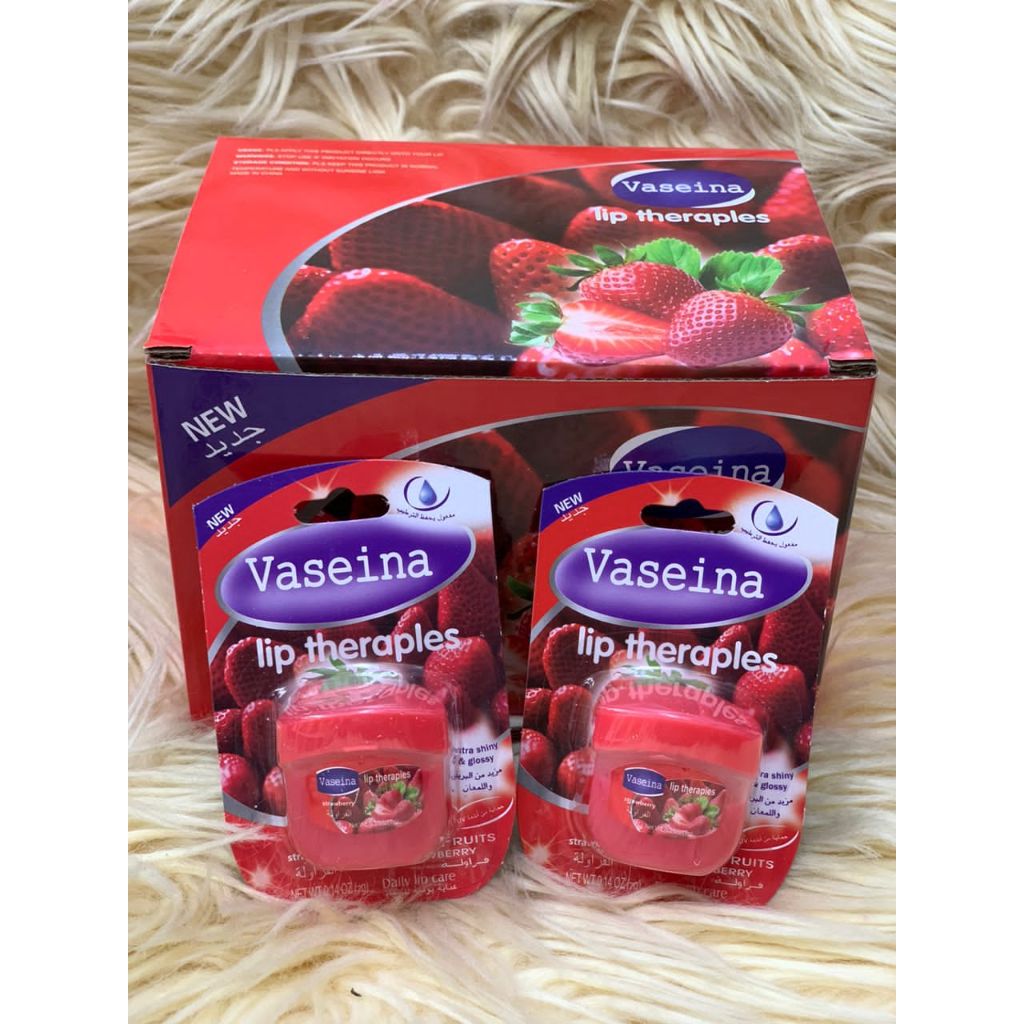 NEW VASELINA LIP THERAPY STRAWBERRY FLAVOUR | Shopee Malaysia