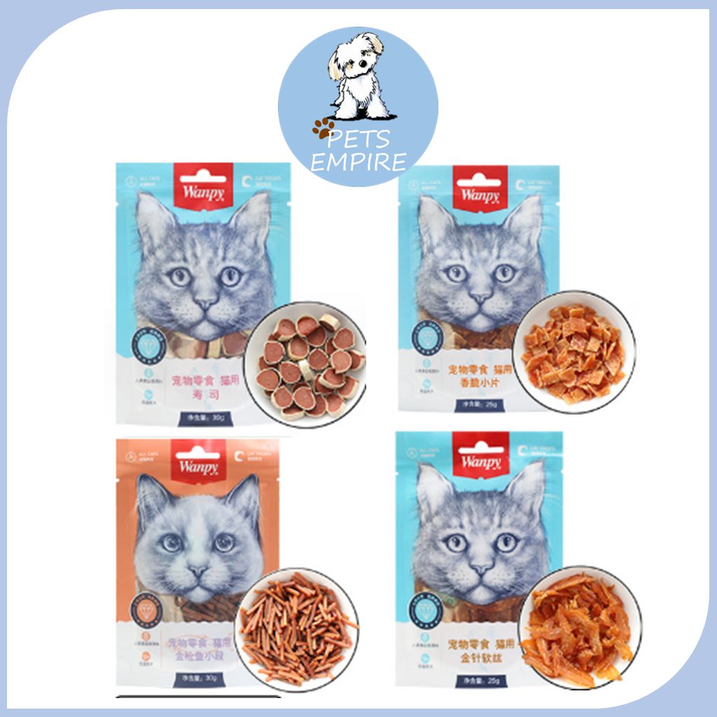 Pets Empire Wanpy Premium Cat Snacks Jerky for Cats 30g | Shopee Malaysia