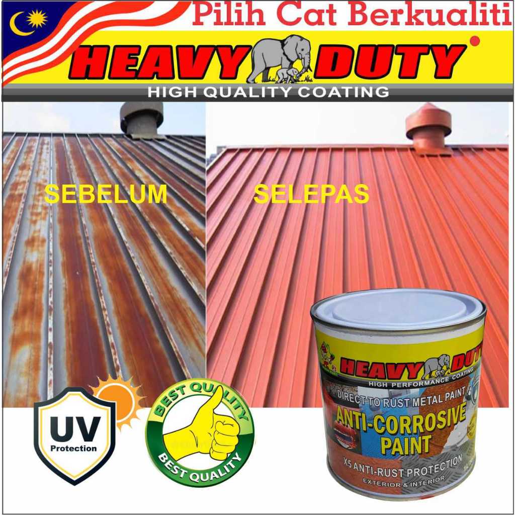 1L ( Anti-Corrosive Paint ) Heavy Duty anti rust primer anti rust paint ...