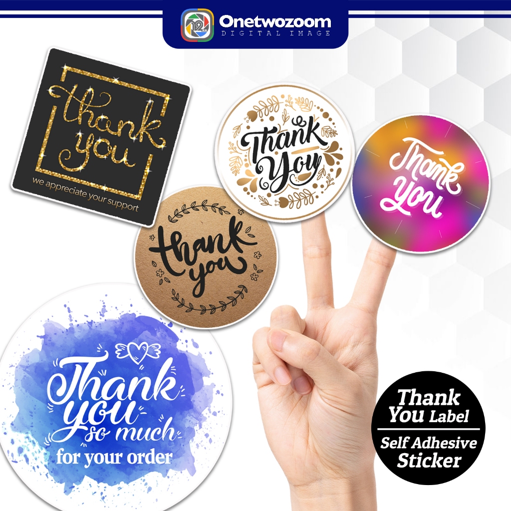 THANK YOU Sticker | Packaging Sticker | Product Label | Self Adhesive ...