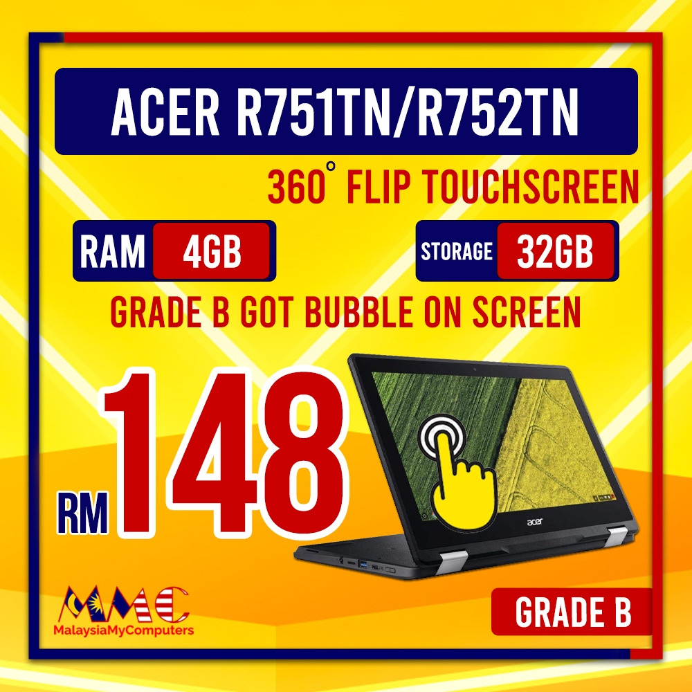 CHEAPEST!!! CHROMEBOOK 11 TOUCHSREEN ACER R751TN/R752TN Chromebook X ...