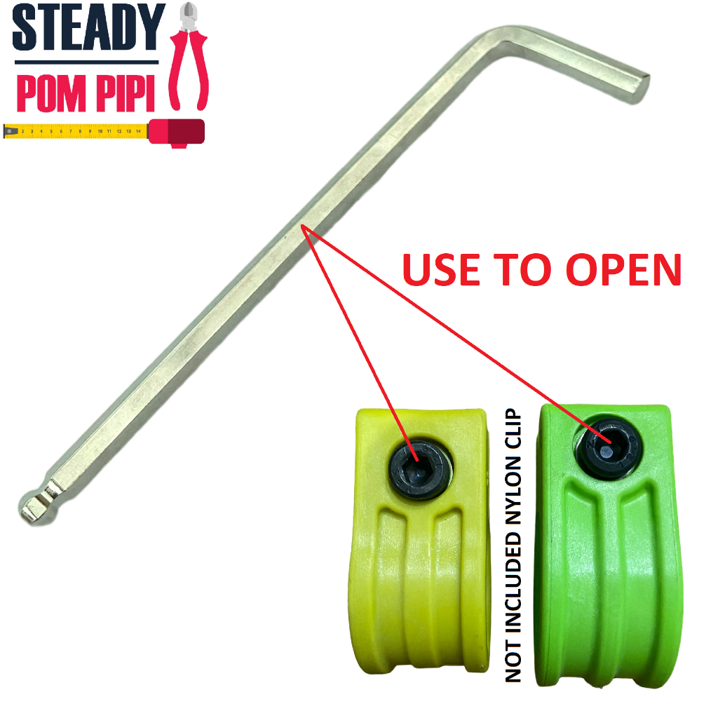 6MM ALLEN KEY LONG ARM FOR SBL NYLON CLAMP | Shopee Malaysia