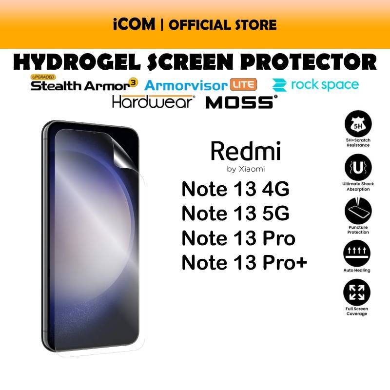 Rock Space Hydrogel Screen Protector for Redmi Note 13 4G 5G Pro+ - X ...