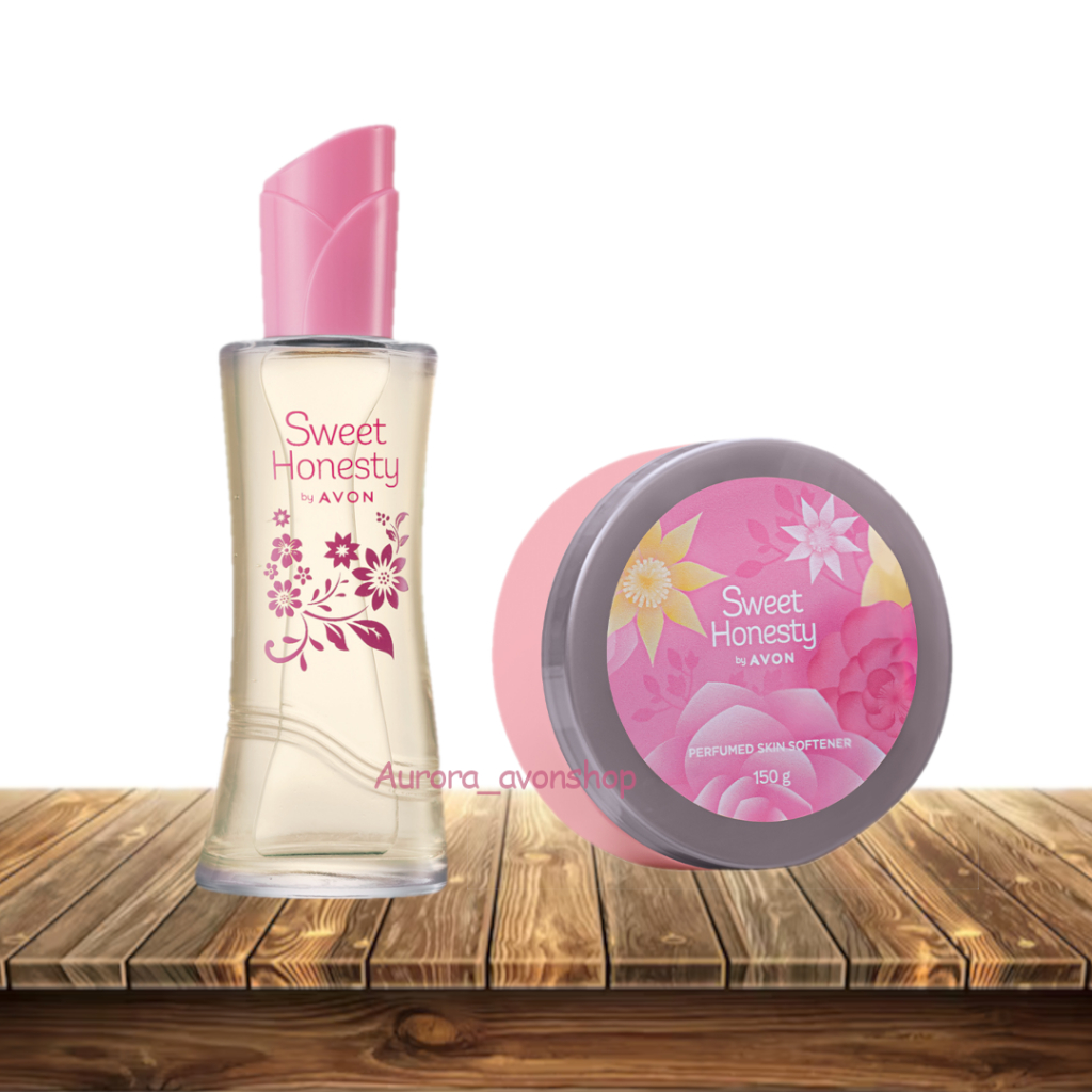 Avon Sweet Honesty Classic EDC Spray 50ml & Skin Softener 150g Set ...