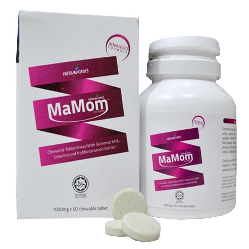MAMOM MILK BOOSTER CHEWABLE TABLETS (TAMBAH SUSU IBU) | Shopee Malaysia