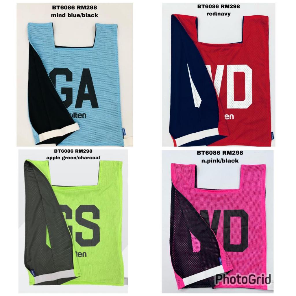 Netball Bib Set - Molten BT6086 FreeSize Reversible (Multicolour ...