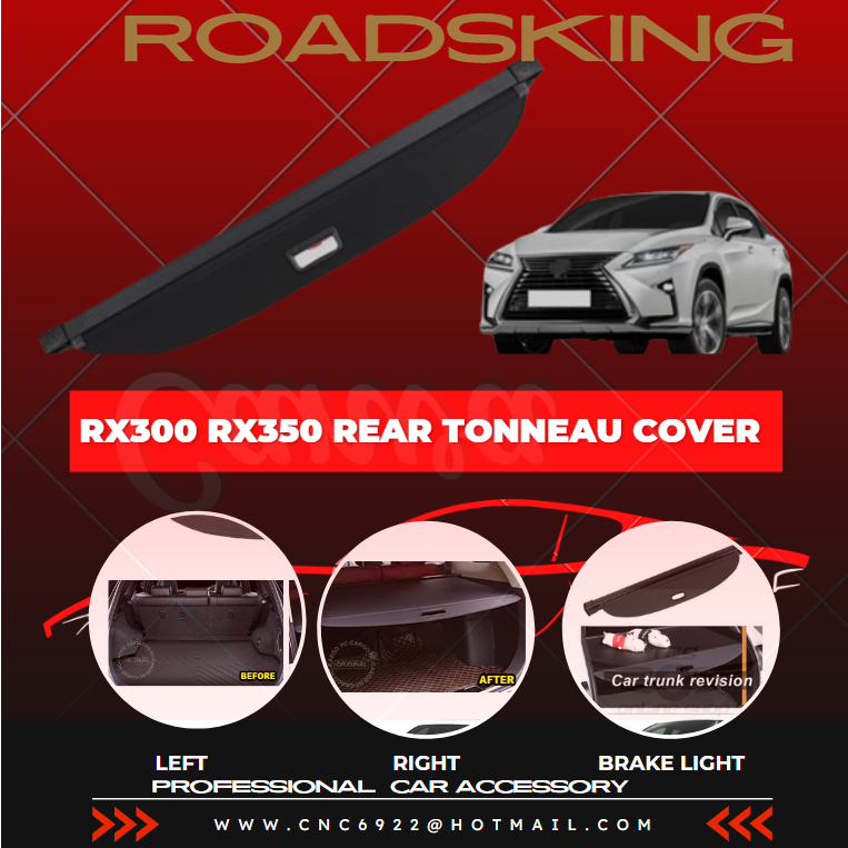 LEXUS RX300 RX350 2016~2022 OEM TRUNK TONNEAU COVER HIGH SPEC | Shopee ...