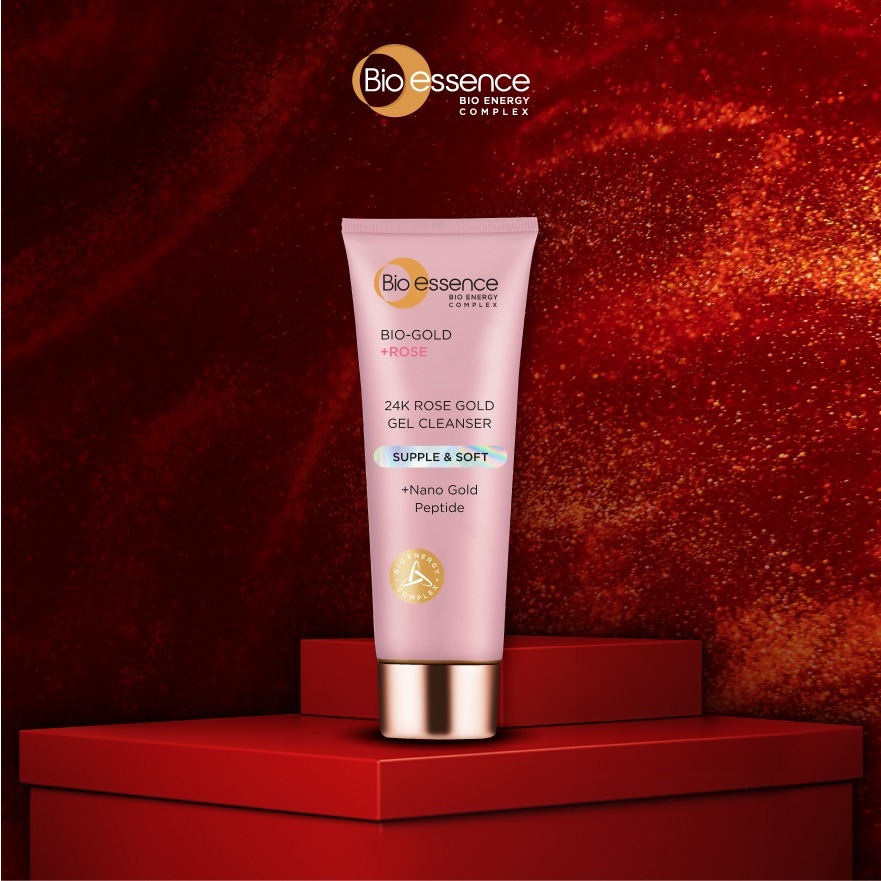 Bio Essence Bio-Gold 24K Rose Gold Gel Cleanser 100G | Shopee Malaysia