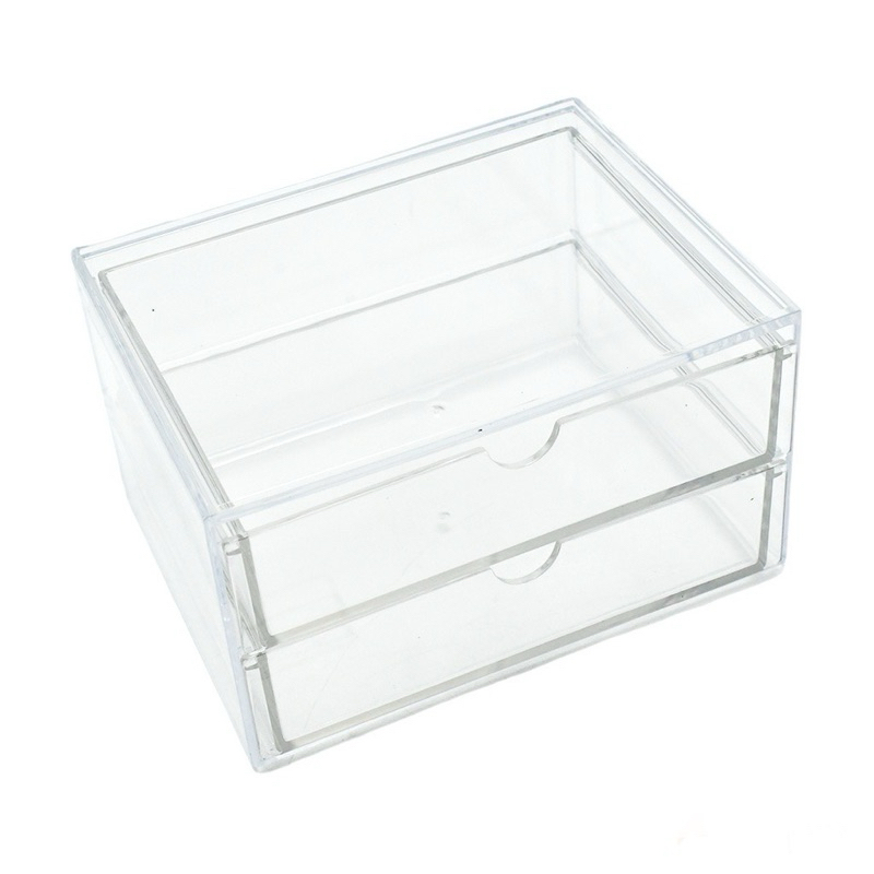 2 Layer or 1 Layer Transparent Drawer Case Desk Organizer | Shopee Malaysia