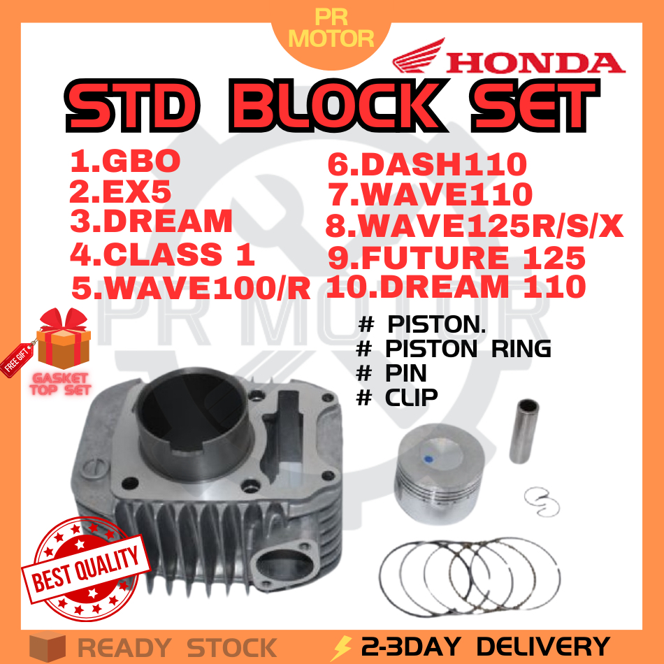HONDA BLOCK STANDARD BLOCK EX5 DREAM WAVE110 WAVE125 DASH110 FUTURE125 DREAM110 HONDA BLOCK BLOK ...