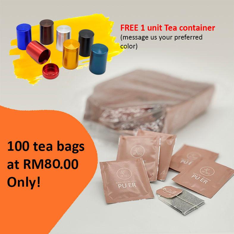 Aitea Teh Pu Er | Tea Bag 普洱茶 茶包 |Chinese tea 中国茶 Teh Halal | Tea Bag ...