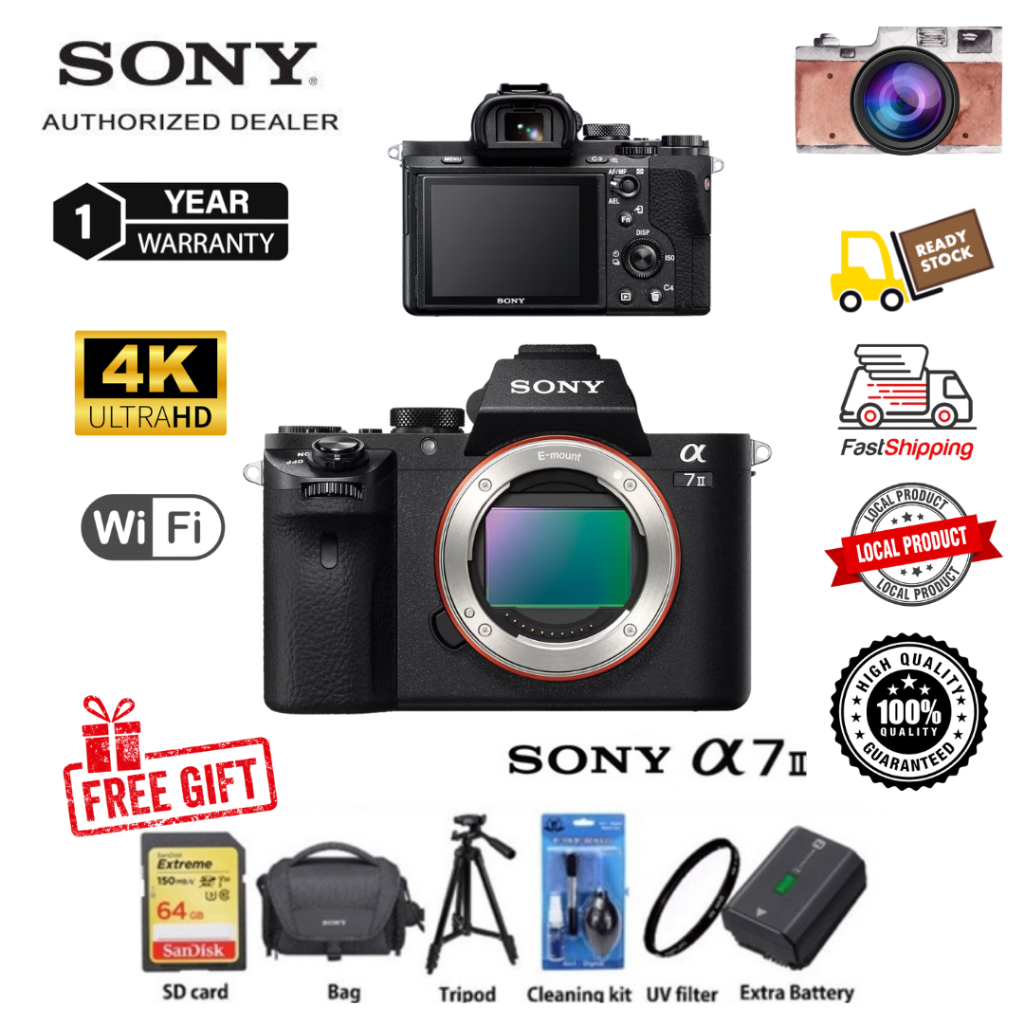 Sony Alpha 7 II a7ii E-mount interchangeable lens mirrorless camera with full frame sensor ( 1 ...