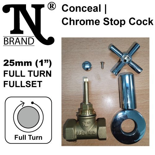 Stop Cock Cartridge Stopcock / Handle Piece 1/2" - 1" Concealed / Black ...