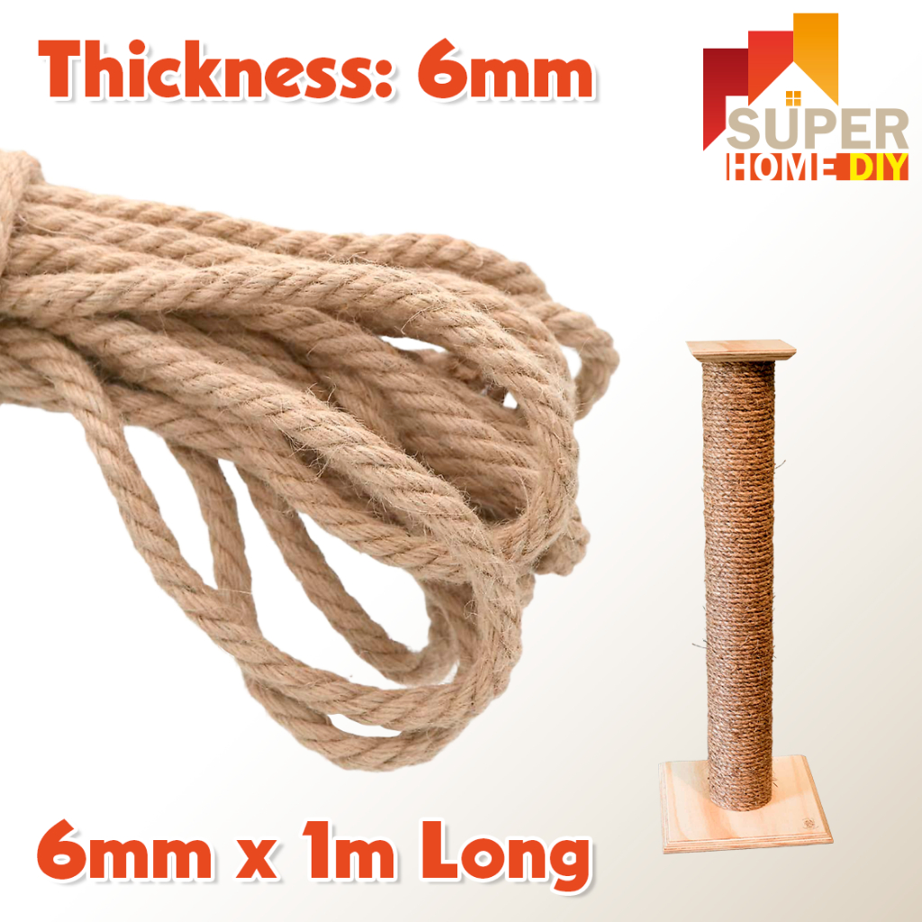 Jute Hemp Rope 1mm 2mm 5mm 6mm 8mm 10mm 12mm 20mm Cat scratch board ...