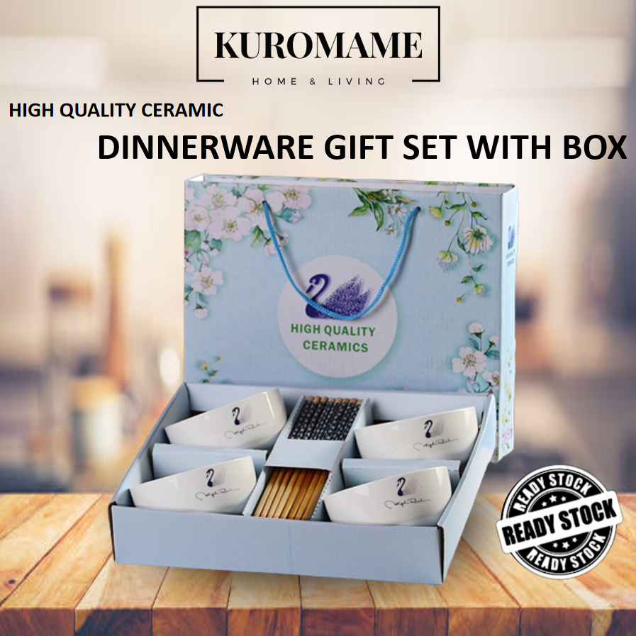 Fine Quality Ceramic Dinnerware Gift Set With Box Bowl Set Mangkuk ...