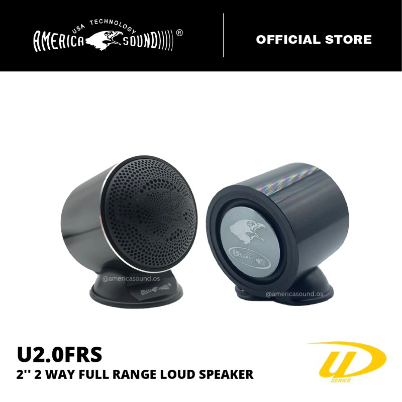 America Sound 2 Inch 2 Way Full Range Loud Speaker - U2.0FRS | Shopee ...