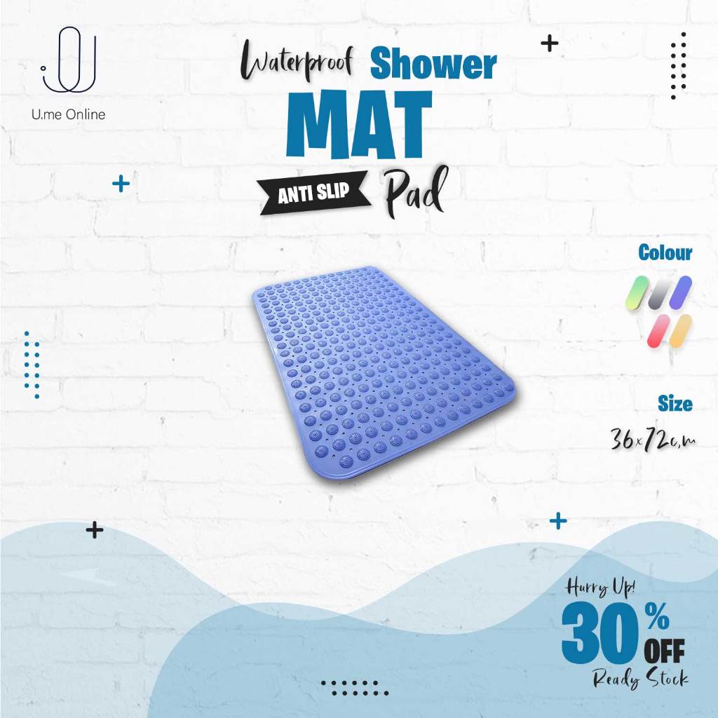 Bathtub Shower Mat Waterproof Toilet Mats Bath Household Anti Slip Pad ...