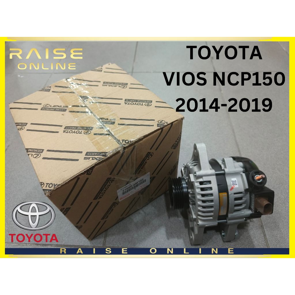 ( 100% ORIGINAL ) TOYOTA VIOS NCP150 ALTERNATOR ( 27060-0M100 ...