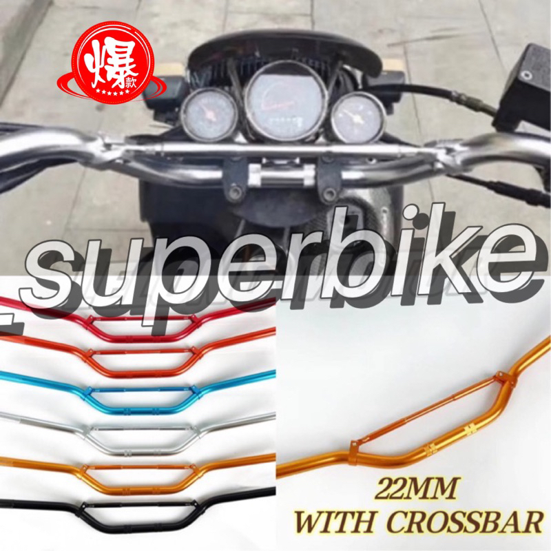 UNIVERSAL HANDLE BAR 22MM WT CROSSBAR LENGTH 80CM CROSS SCRAMBLER ...