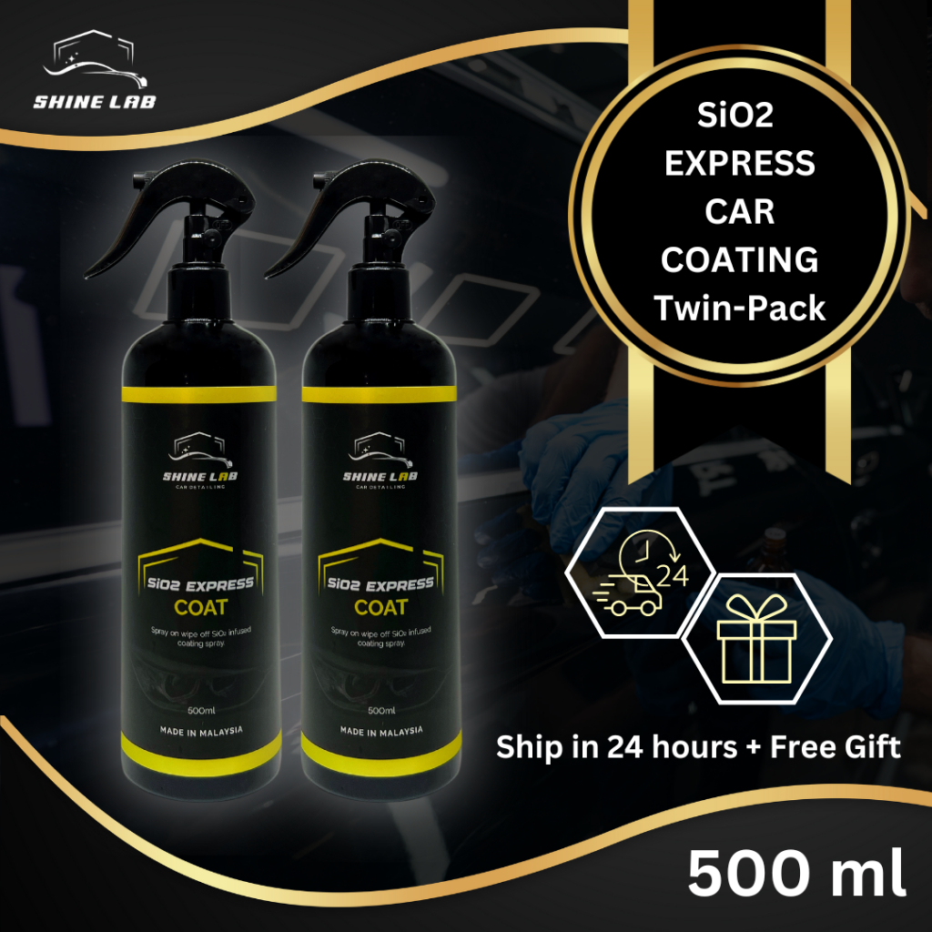Twin-Pack Value [SiO2 Express Coat] Car Coating ShineLab SiO2 Infused ...