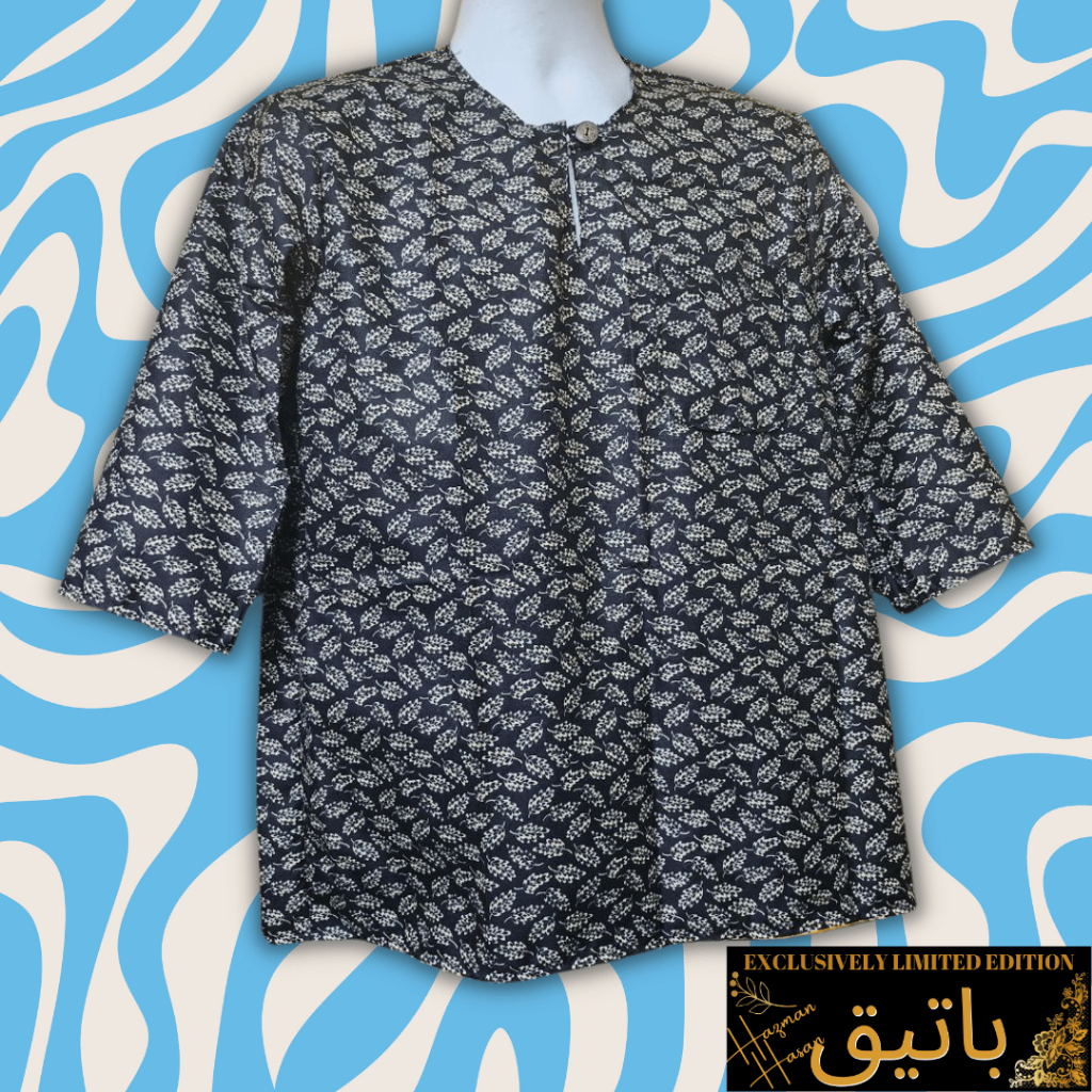 Busana melayu baju rakyat lelaki premium tema sarong | Shopee Malaysia