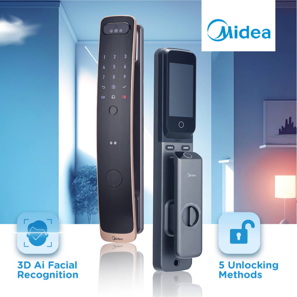 Midea BF550 UltraDigital MasterLock Advanced 3D Facial Recognition ...