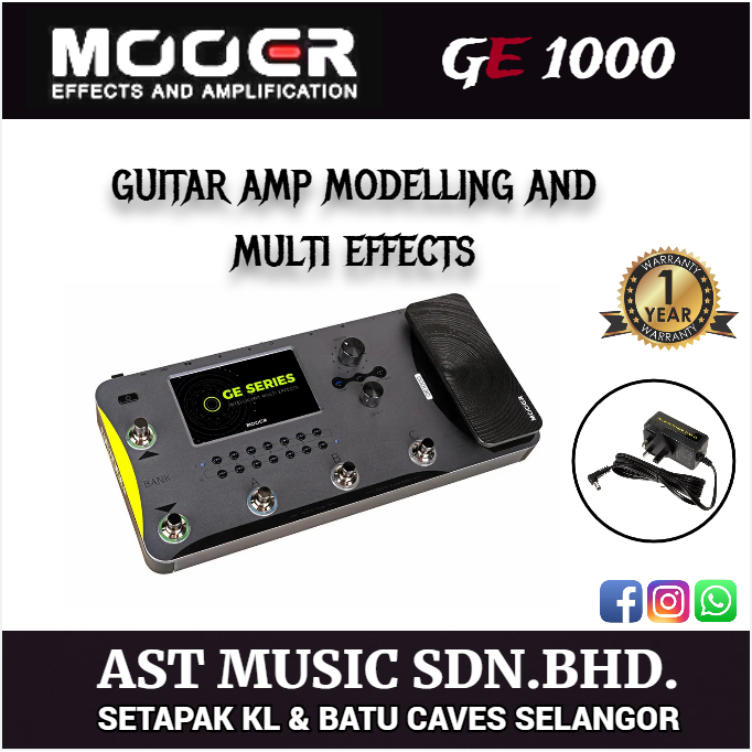 Mooer GE1000 Guitar Amp Modelling and Multi Effects (GE1000) | Shopee ...