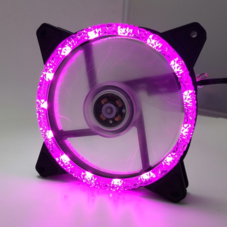 Double Light LED PC Case Fan RGB 120mm 3pin 4pin Computer Cooler Fan ...