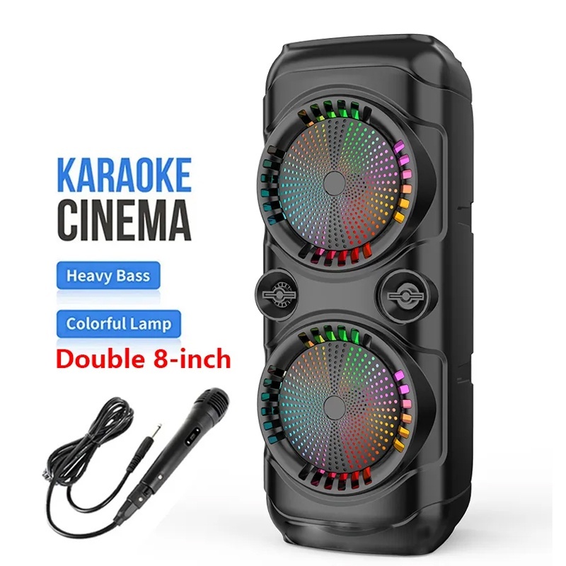 ZQS-8229 TWS Wireless Bluetooth 5.0 Portable Speaker / Super Bass / LED ...